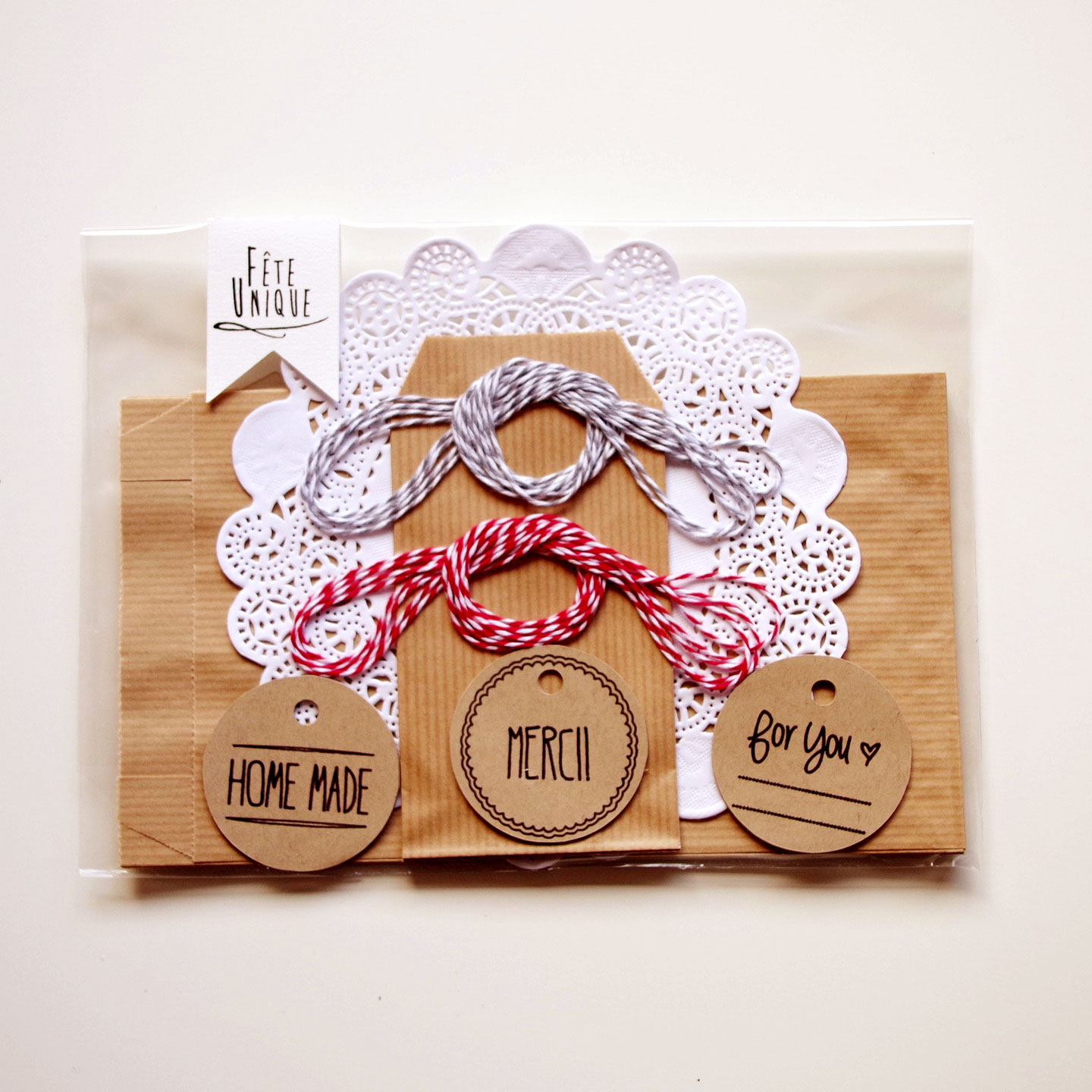 Kit-sachet-kraft-et-napeeron-dentelle – Atelier Fête Unique