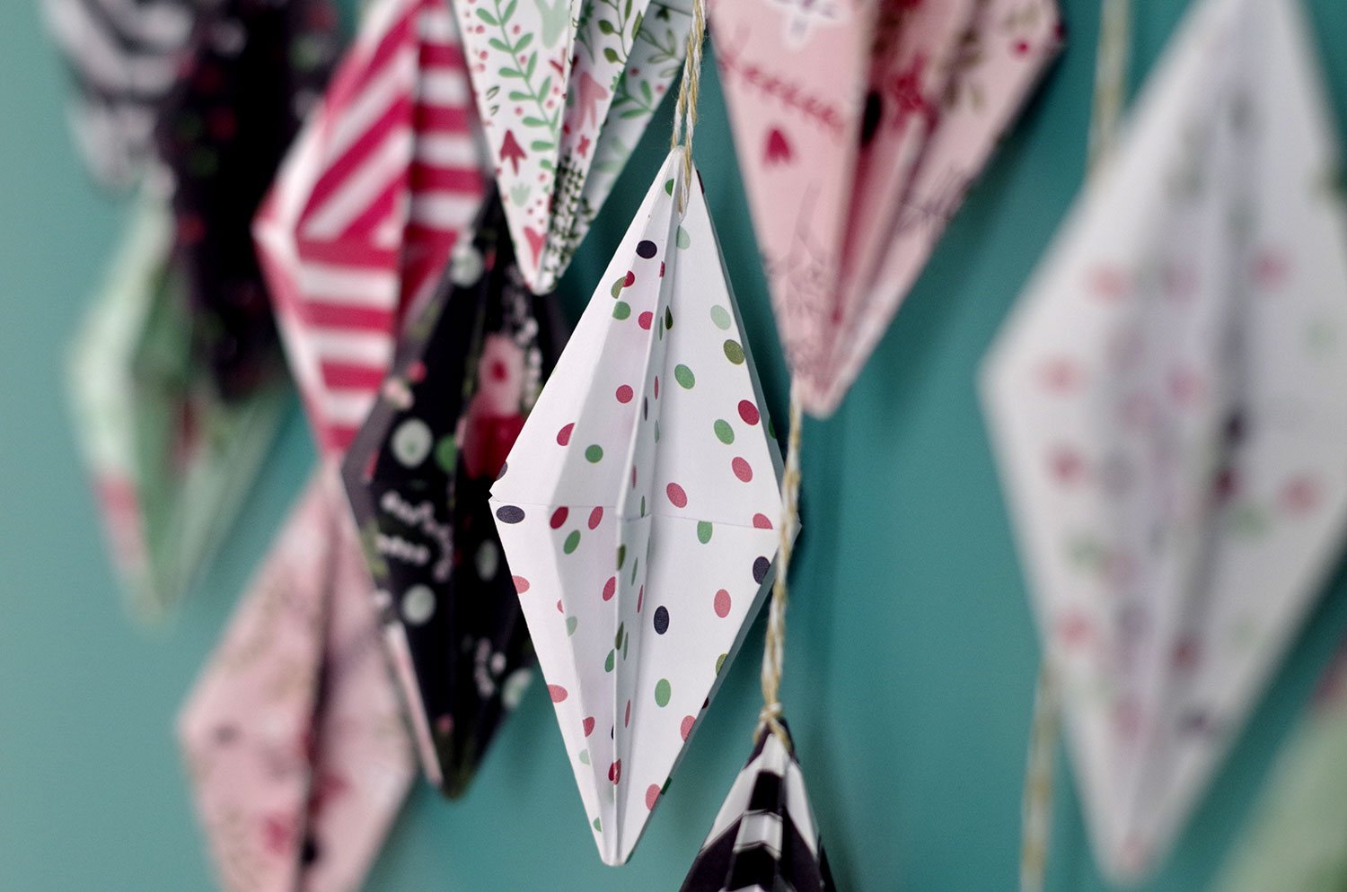 {DIY} Ma guirlande de diamant Origami • Atelier Fête Unique